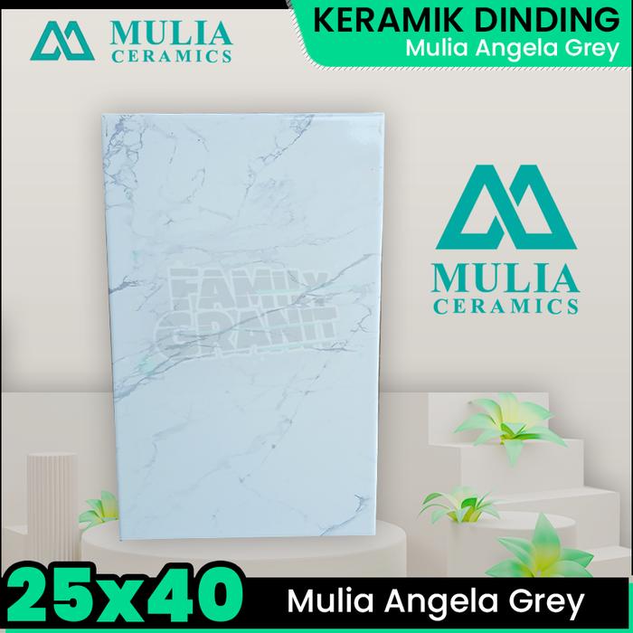 Jual Keramik Dinding 25x40 Mulia Angela Grey Wall Tile Motif Marmer ...