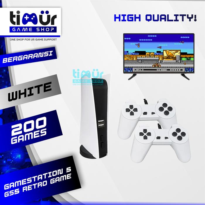 Promo Gamestation 5 GS5 Video Game Console USB Wired Retro 200 Game ...
