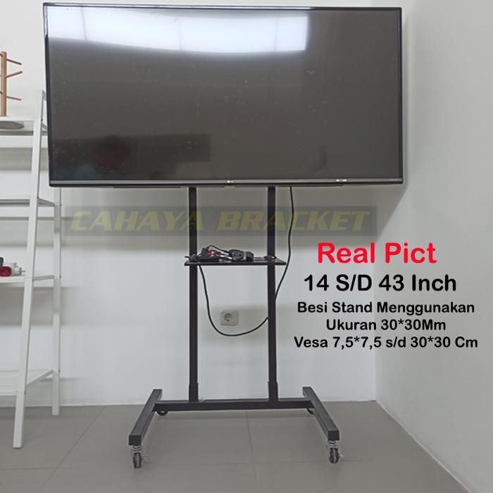 Promo Bracket Braket TV Standing 55 50 43 40 32 24 inch, Standing TV ...