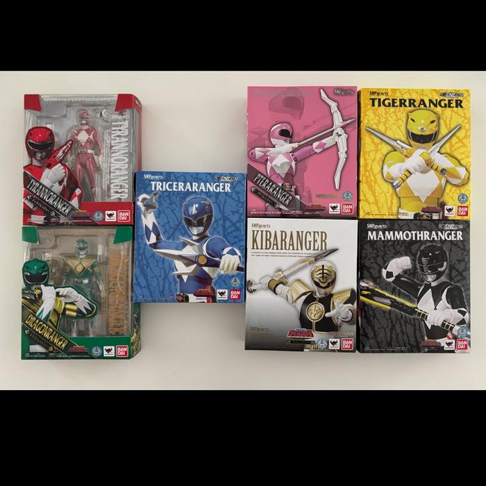 Jual 7 Power Ranger Set / / Kyoryu sentai Zyuranger / Power Ranger ...
