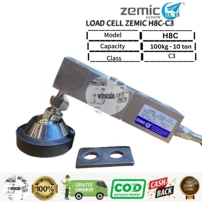 Jual Load cell shear beam ZEMIC H8C kap 100Kg - 500kg/ ZEMIC H8C 1ton - 10ton - Jakarta Pusat ...