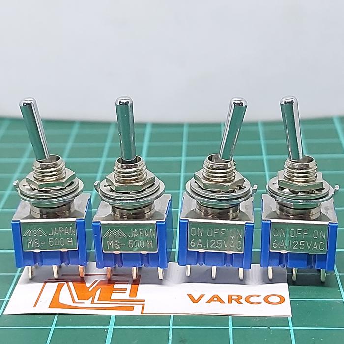 Jual toggle togle switch ON OFF ON 6 pin MS500H miyama JAPAN. - Jakarta ...