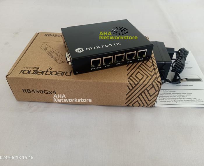 Jual MIKROTIK RB450Gx4 MIKROTIK RB450G X4 Router Indoor RB450Gx4 - Kota ...