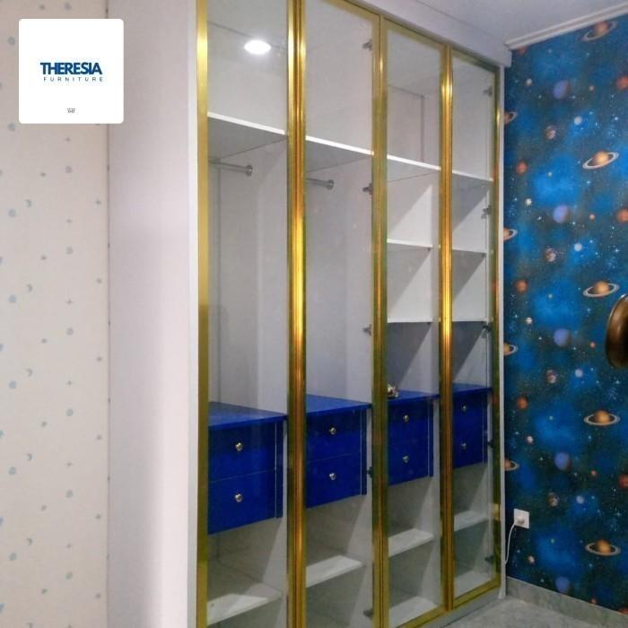 Jual Lemari pakaian pvc hpl led strip custom 200x300 lemari pakaian ...