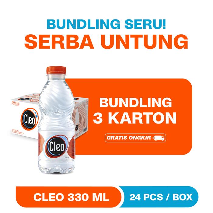 Promo Cleo Air Murni 3D 330ml karton - Bundling Hemat 3 Karton - Kota ...