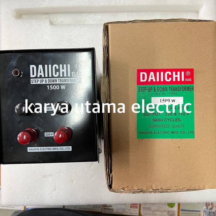Jual Trafo step up step down daiichi 1500W travo step up step down ...