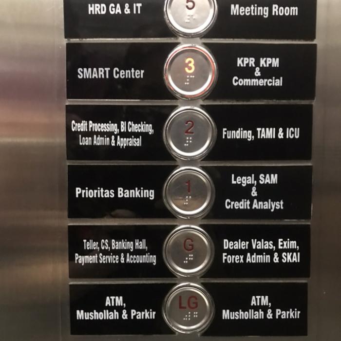 Jual Sign direktori lift nama fasilitas lantai - Kota Surabaya ...