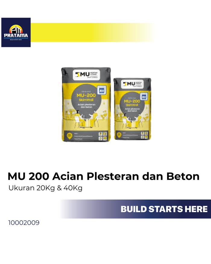 Jual MU 200 40 kg Acian Plesteran & Beton - Kab. Bekasi - PRATAMA ...