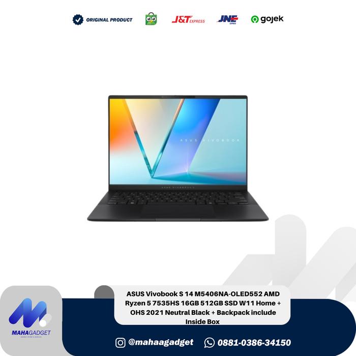 Jual ASUS Vivobook S 14 M5406NA-OLED552 AMD Ryzen 5 7535HS 16GB 512GB ...