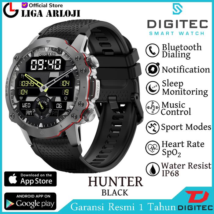 Promo Digitec Smart Watch HUNTER Jam Tangan Smartwatch BLACK Original ...