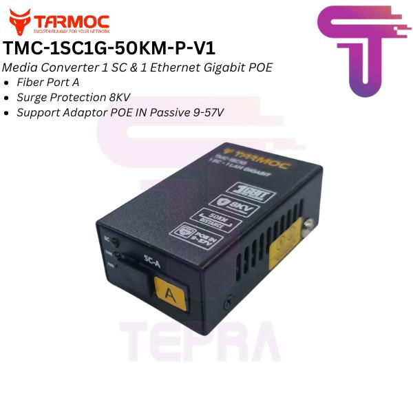 Jual Tarmoc TMC-1SC1G-50KM-P |1 FO 1 LAN Gigabit POE IN 5-24V HTB GS03 ...