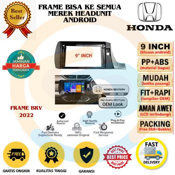 Jual Frame head unit android 9 inch HONDA BRV WRV WR-V 2021 2022 2023 ...