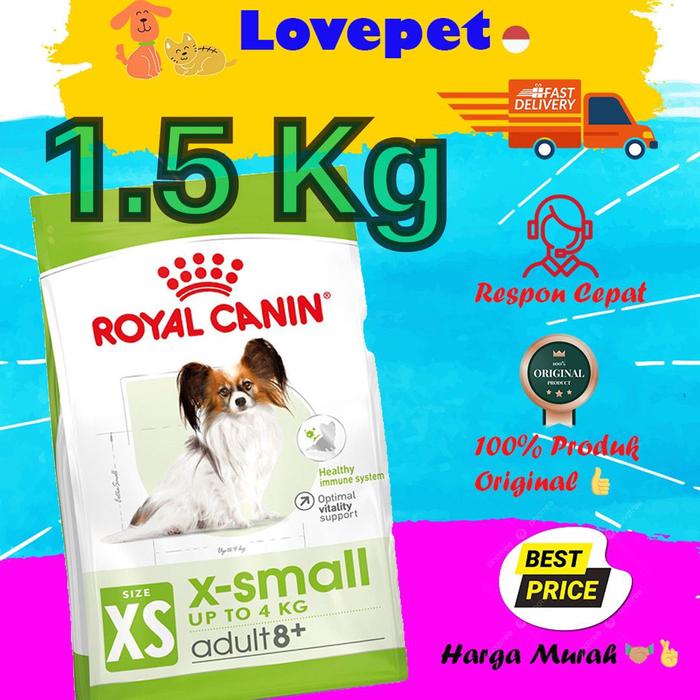 Jual Royal Canin Xsmall Adult 8+ 1.5kg - Jakarta Barat - lovepet | Tokopedia