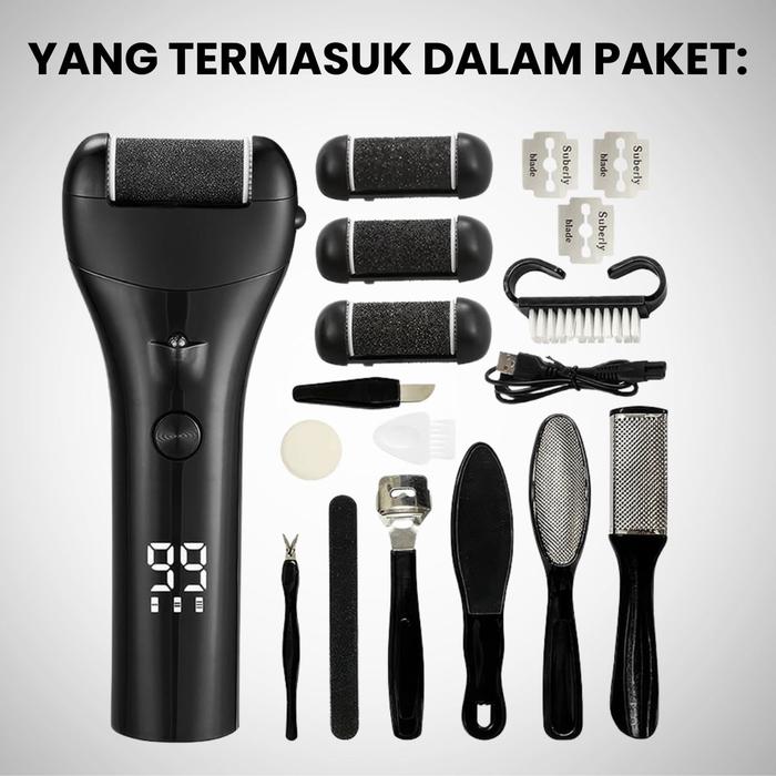 Promo Alat Pedicure Elektrik Set Foot Scrub Penghalus Tumit Kaki ...