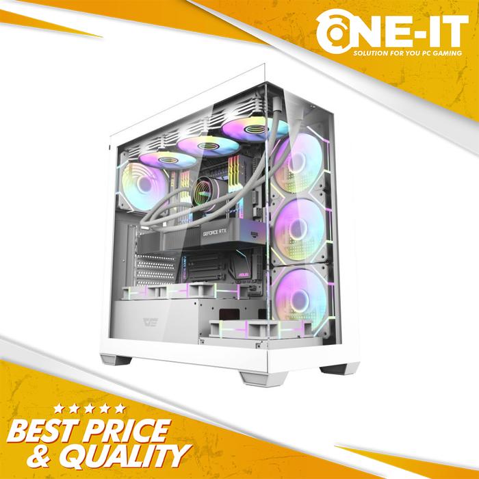 Jual Case PC darkFlash DS900 Aquarium White ATX Casing Komputer - Kota ...