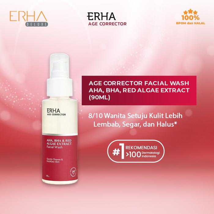 Promo ERHA Age Corrector Facial Wash - Sabun Wajah Anti Aging AHA, BHA ...