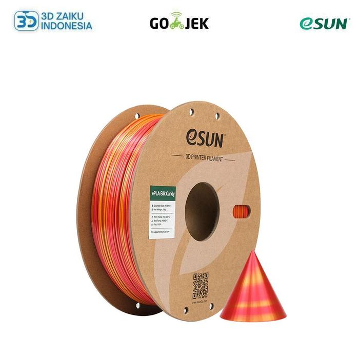 Jual eSUN Silk Candy 3D Filament 3D Print Neat Winding Dynamic Color ...