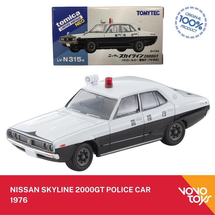 Jual Tomica Limited Vintage TLV-N315a Nissan Skyline 2000GT Police Car ...