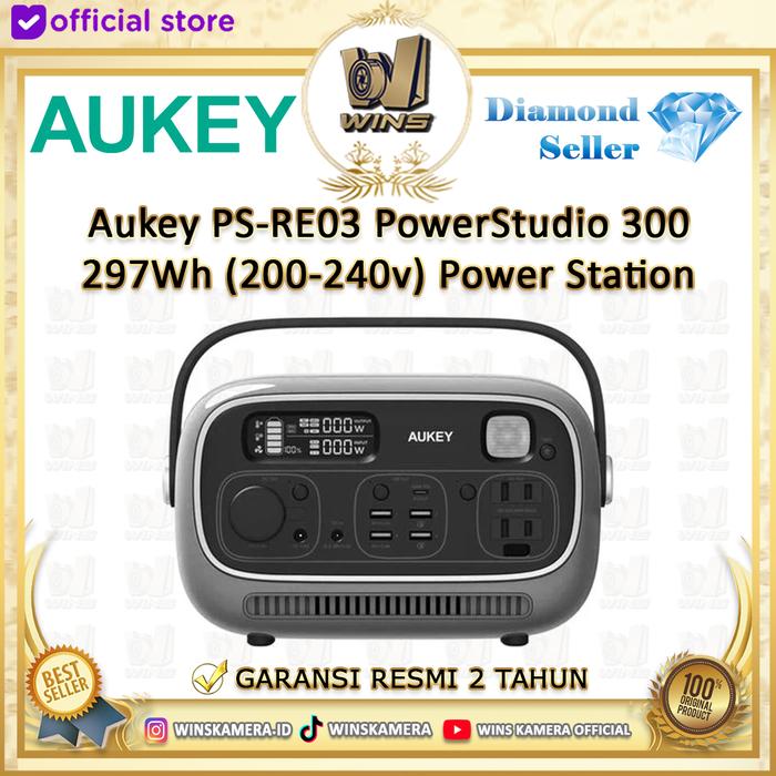 Promo Aukey PS-RE03 PowerStudio 300 297Wh (200-240v) Power Station Cicil 0% 3x - Jakarta Utara ...
