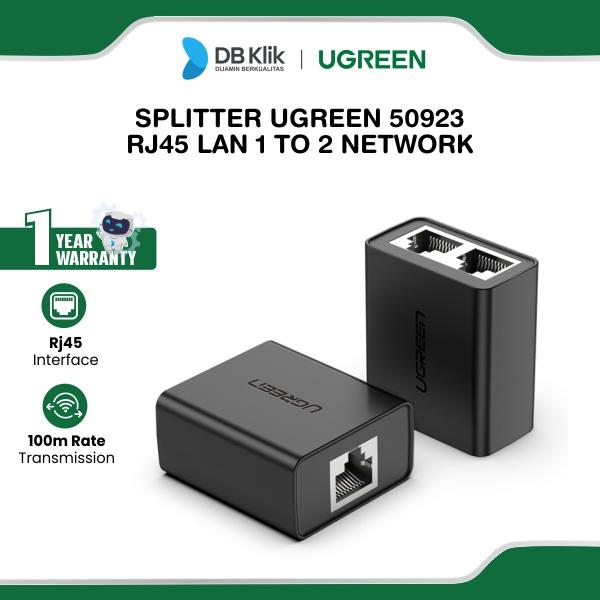 Jual Splitter UGreen RJ45 Lan 1 to 2 Network - Black (50923) - Kota ...