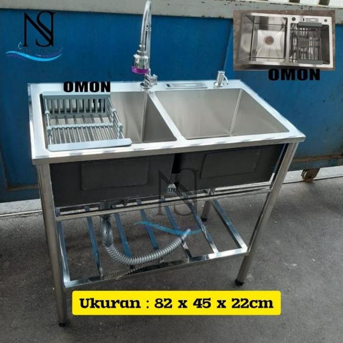 Jual PAKET!! THSINK Bak Cuci Piring 2 Lubang SUS 304 Cuci piring ...