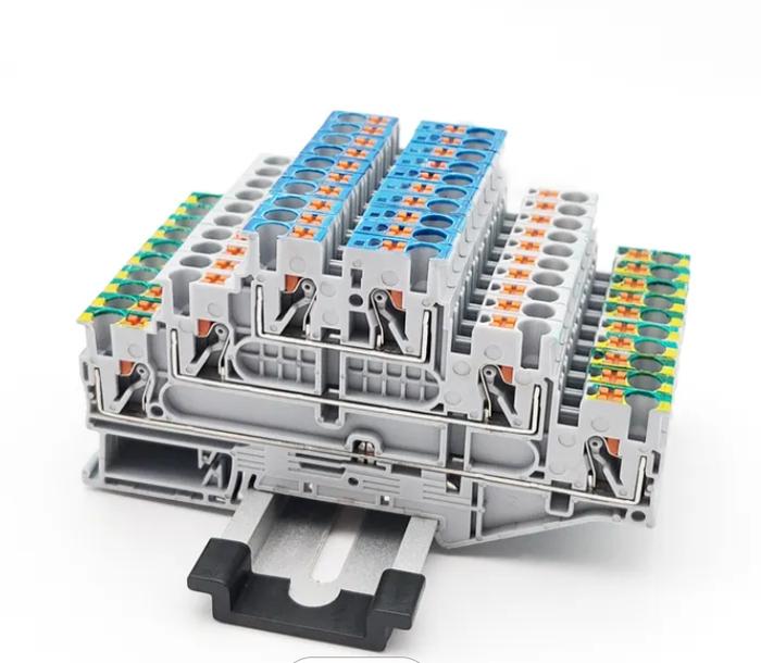 Jual Terminal Block Push in 3 Susun dengan terminal grounding - Premium ...