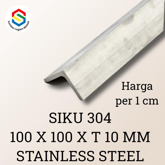 Jual siku 304 100 x 100 x tebel 10 mm stainless steel - Kota Bandung ...