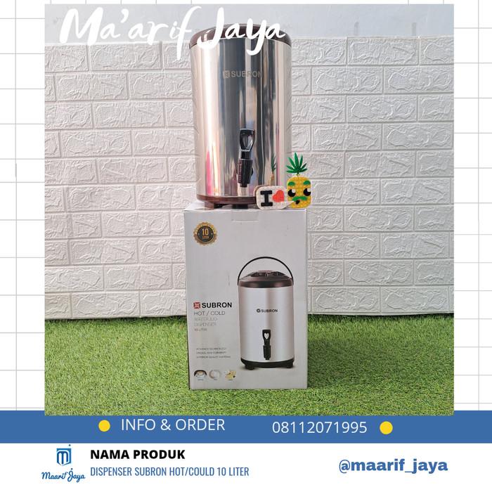 Jual DISPENSER SUBRON HOT/COULD 10 LITER /TERMOS AIR JUMBO STAINLESS ...
