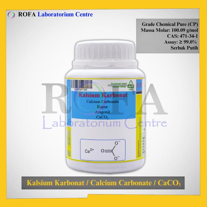Jual Kalsium Karbonat / Calcium Carbonate / CaCO3 CP 500 Gram - Kota ...