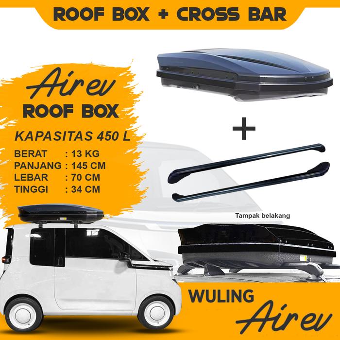 Promo Roof Box Model Otorack Adventure 450L Cocok untuk Wuling Air ev ...