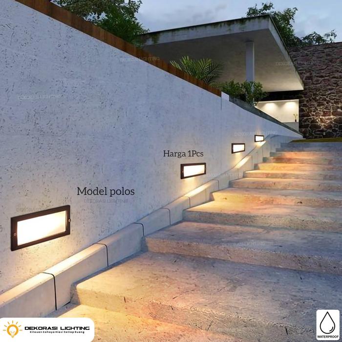 Jual Lampu tangga dinding e27 waterproof inbow outdoor minimalis taman ...