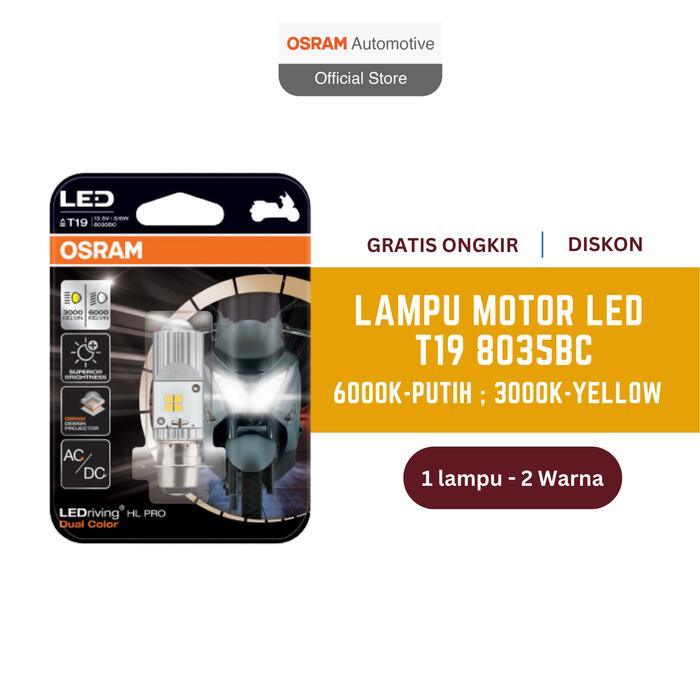 Promo Osram Lampu LED Motor T19 H6 M5 K1 LEDriving T19 PRO Dual Color - Kab. Bekasi - Osram ...