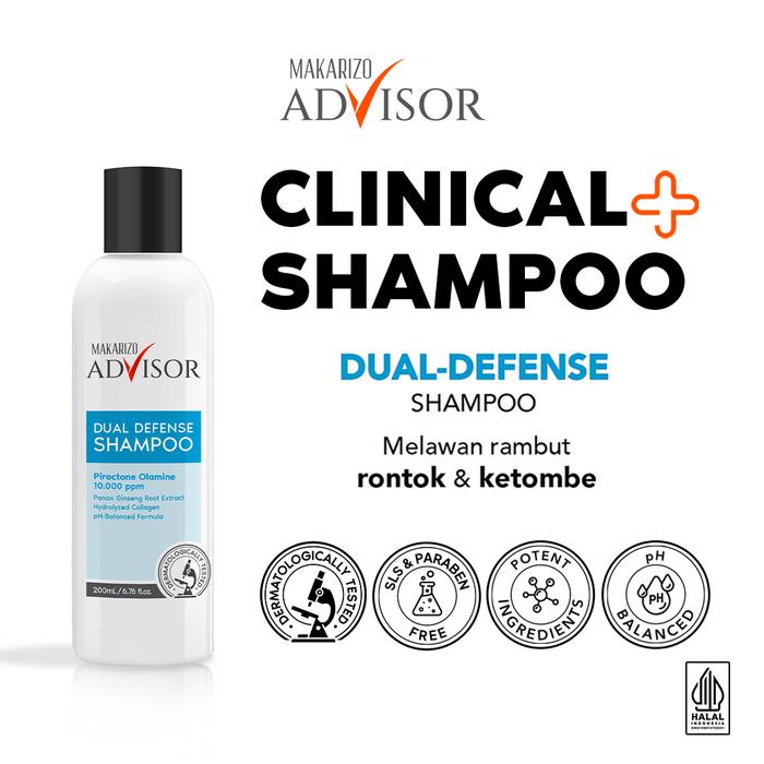 Promo Makarizo Advisor Dual Defense Shampoo 200mL - Jakarta Timur - Makarizo | Tokopedia