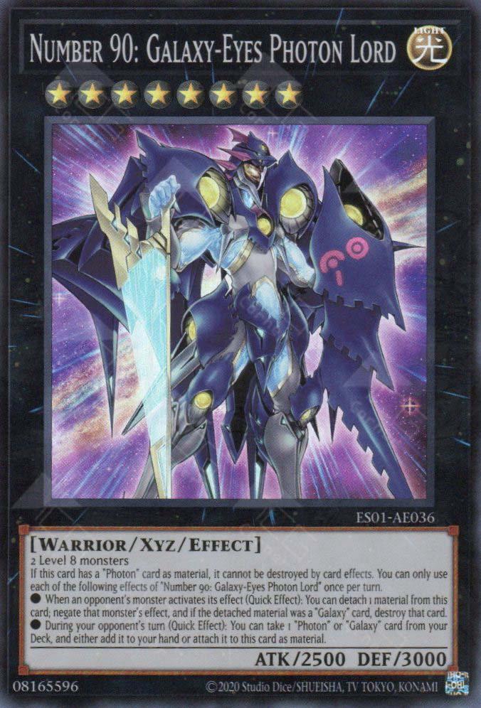 Jual Yugioh Single ES01-AE036 Number 90: Galaxy-Eyes Photon Lord (SEC ...
