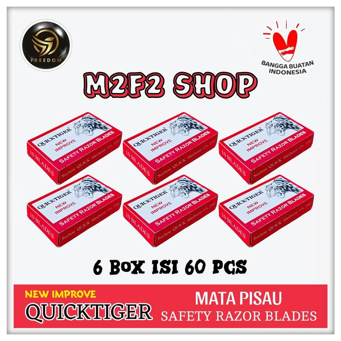 Jual Quick Tiger Safety Razor Blades | Mata Pisau Silet Cukur Macan ...