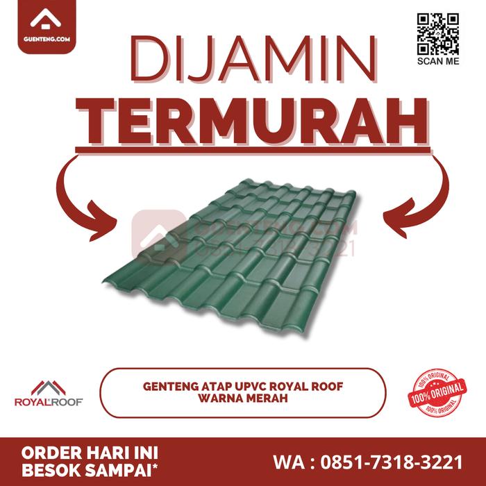 Jual Genteng Atap Upvc Gelombang Royal Roof Warna Hijau TERMURAH - Kota ...