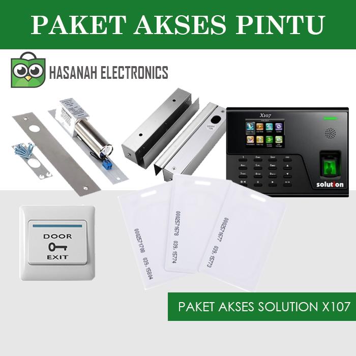 Jual access door solution x 107 / paket akses pintu & absensi wifi ...