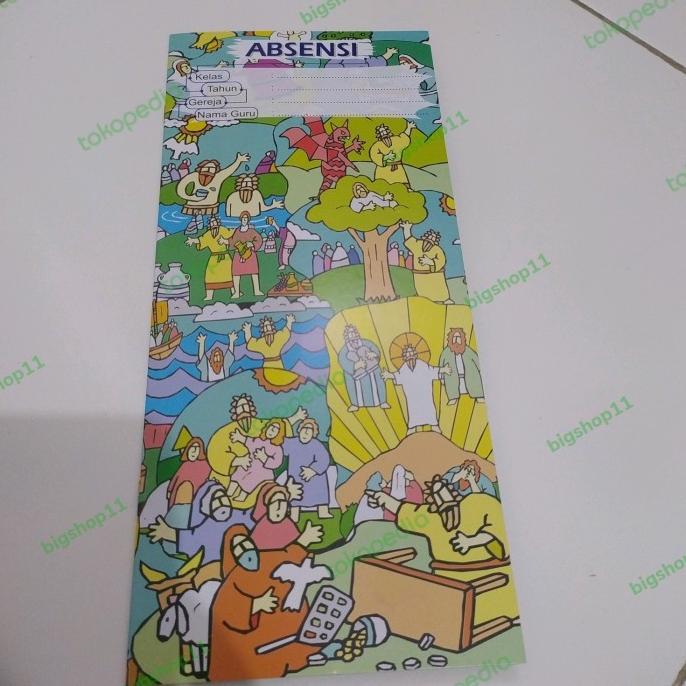 Jual buku absensi sekolah minggu absen / buku absen sekolah Minggu ...