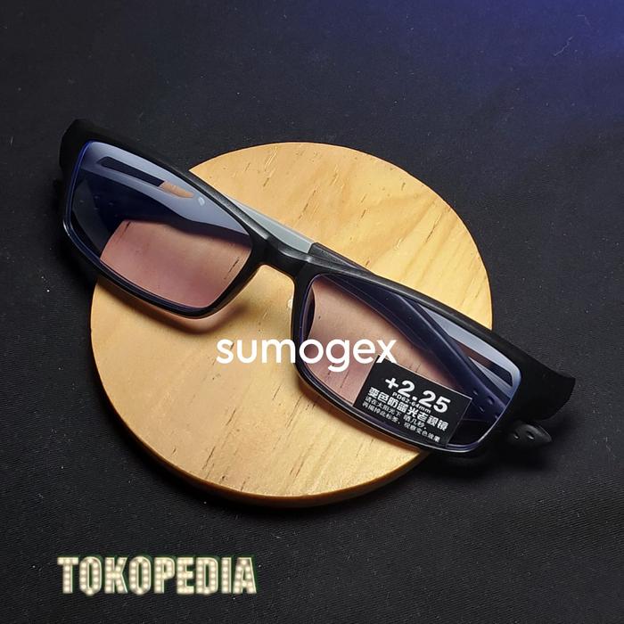 Promo Kacamata baca lensa plus photocromik yang dapat berubah warna ...