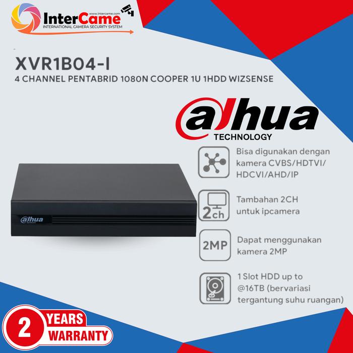 Jual DVR DAH UA XVR1B04-I DVR COOPER WIZSENSE 4 CHANNEL PENTABRID 1080N/720P - NO HDD - Kota ...