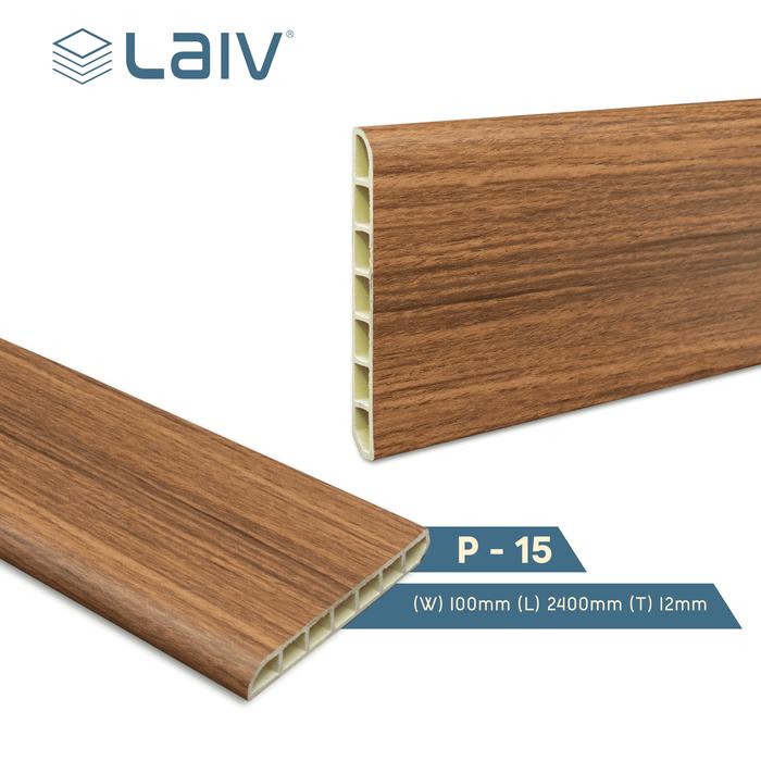 Jual LAIV List Plint Lantai WPC 10cm Lis Tembok Parkit Plank WPC ...