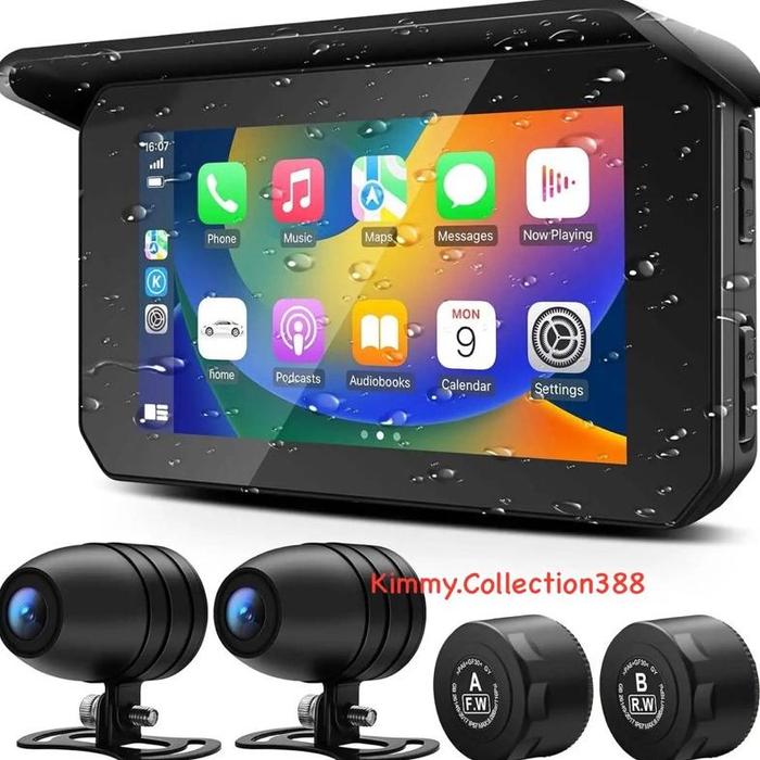 Jual Dashcam Motor Gps Kamera 2K Layar 5Inch Hd Ips / Kamera Motovlog ...