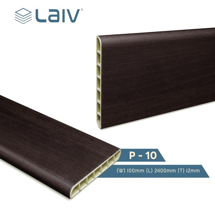 Jual LAIV List Plint Lantai WPC 10cm Lis Tembok Parkit Plank WPC Skirting List Flooring Lantai ...