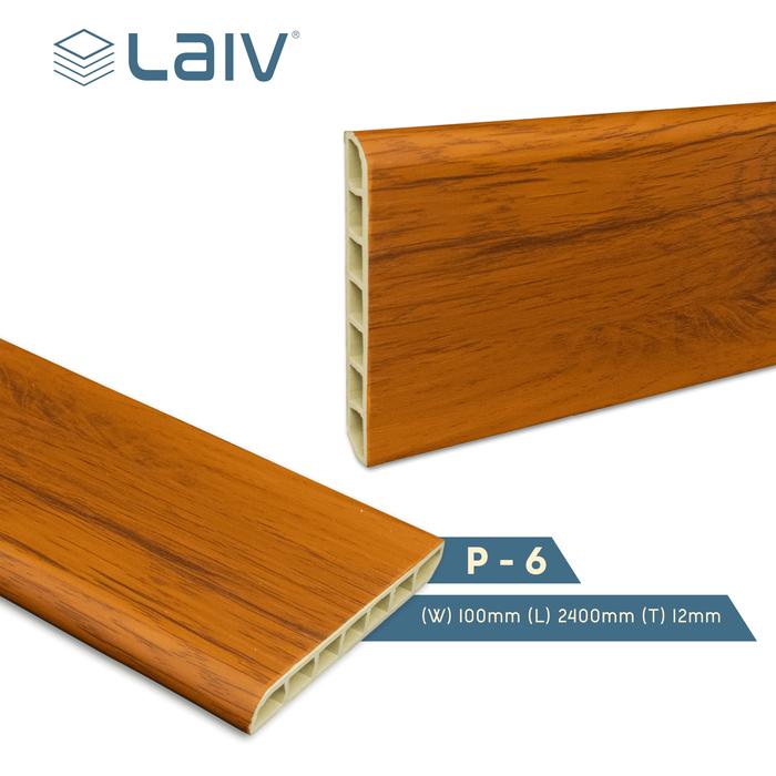 Jual LAIV List Plint Lantai WPC 10cm Lis Tembok Parkit Plank WPC ...