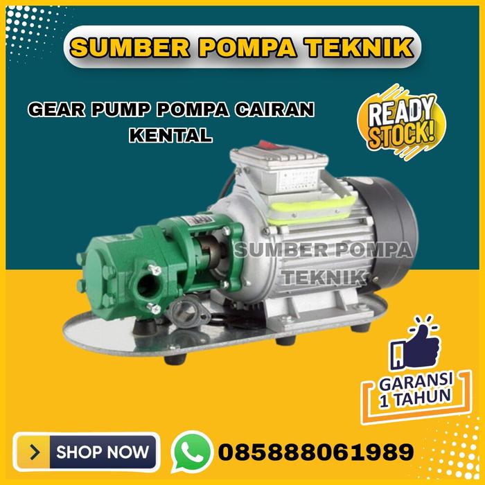 Jual Pompa Cairan Kental Gear Pump WCB-75 LPM Pompa Trasfer Minyak/Oli ...