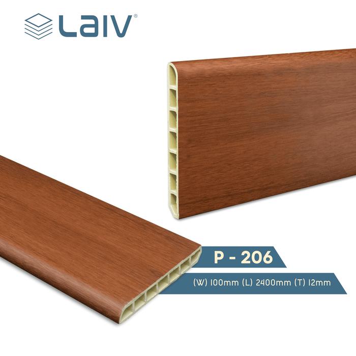 Jual LAIV List Plint Lantai WPC 10CM Lis Tembok Parkit Plank WPC ...