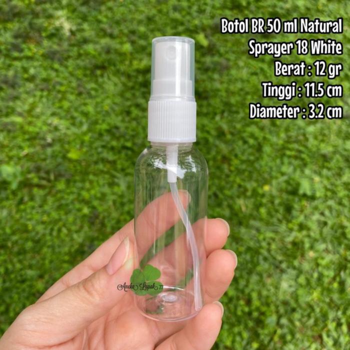 Jual Botol SPRAYER 50 ml Transparan Bening spray botol plastik 50 ml ...