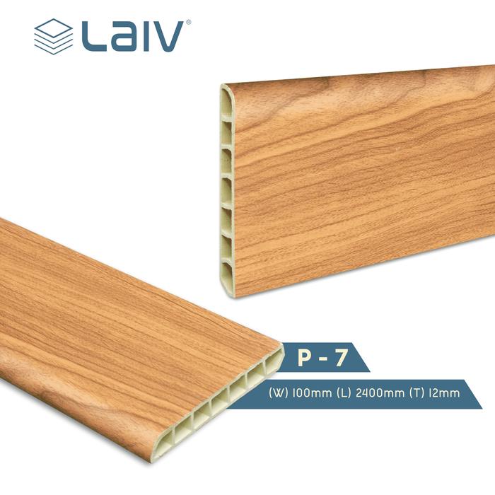Jual LAIV List Plint Lantai WPC 10cm Lis Tembok Parkit Plank WPC ...