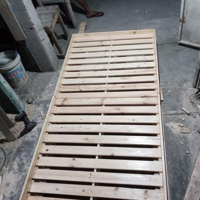 Jual Divan Pallet 120x200x30 Alas Tempat Tidur kayu Palet Jati Belanda ...