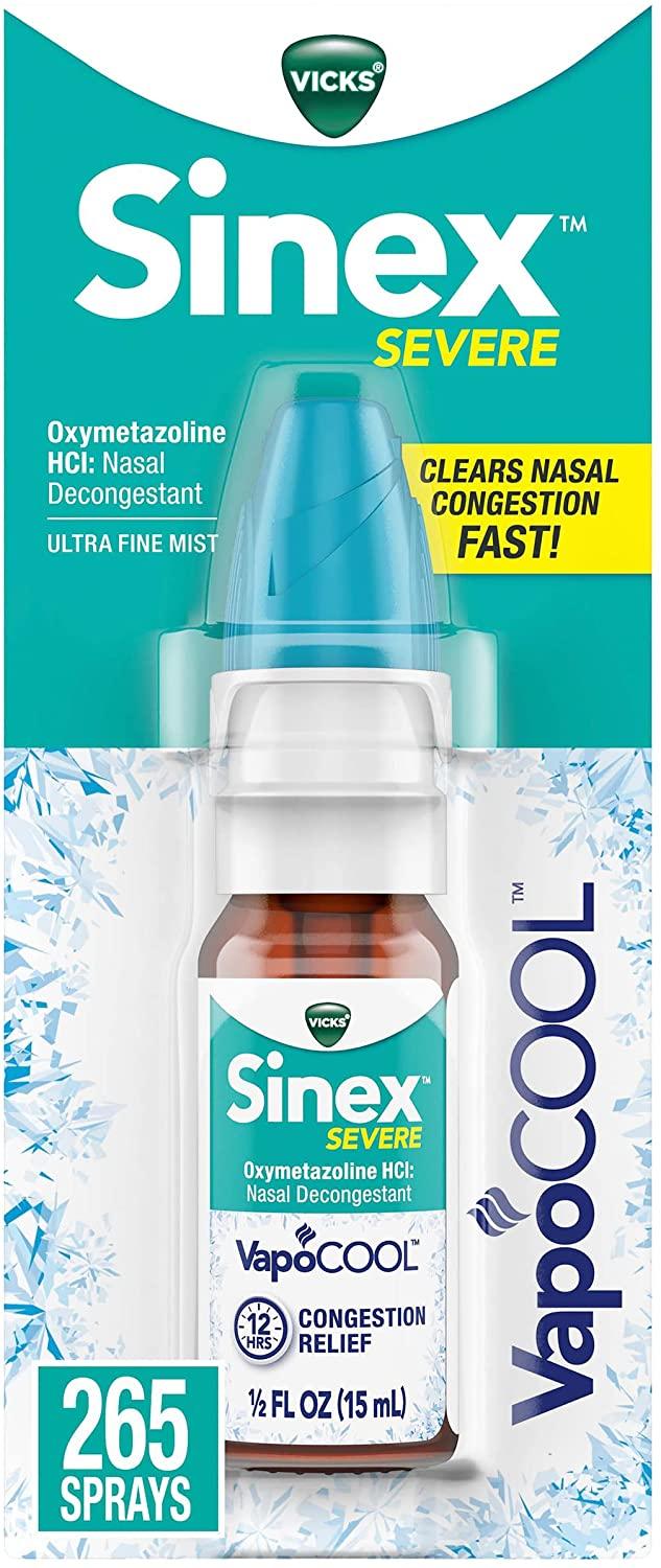 Jual Vicks Sinex SEVERE VapoCOOL Nasal Spray Decongestant, Fast Acting ...